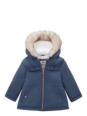 ROKKA&ROLLA Fleece Lined Parka - Sapphire Blue
