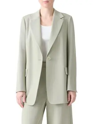 Akris Wool Tricot One-button Blazer - Pistachio