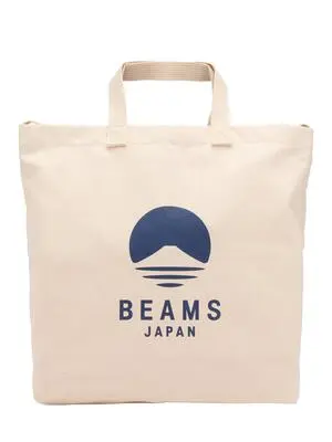 BEAMS 2 Way Canvas Tote Bag - Indigo