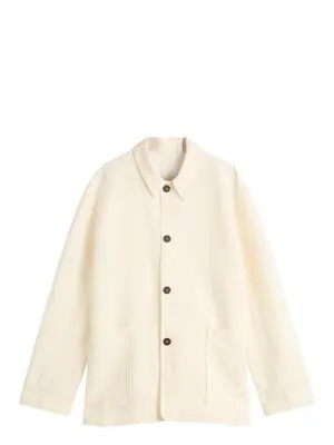 Studio Nicholson Cotton Linen Shirt Jacket - Parchment