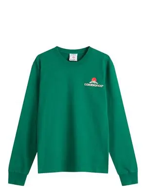 Casablanca Montagne Printed Long Sleeve T-shirt - Green