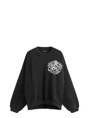 COLE BUXTON Collegiate Crest Sweatshirt - Vintage Black