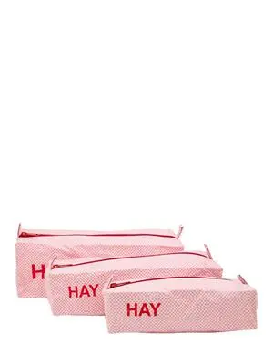 HAY Candy Mono Wash Bag Box Set Of 3 - Light Pink