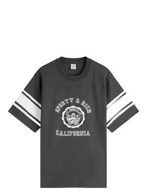 SPORTY & RICH California Emblem Rugby T-shirt - Faded Black