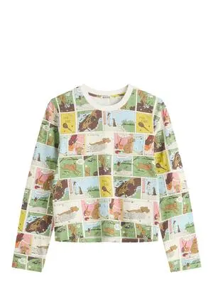 BODE Comic Strip Long Sleeve Top - Multi