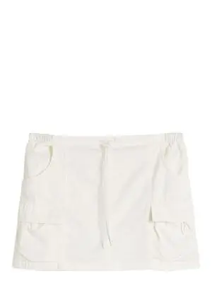 GOOD AMERICAN Twill Parachute Mini Skirt