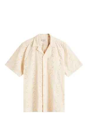 FORET Leo Paisley Shirt - Cloud