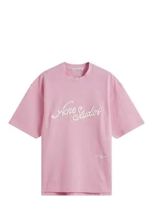 Acne Studios Tourist Logo T-shirt - Bubble Pink