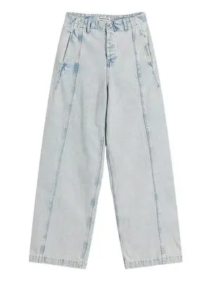 You Must Create Displaced Seam Wide Leg Jeans - Indigo