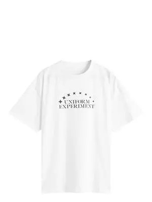 UNIFORM EXPERIMENT Stencil Logo T-shirt - White