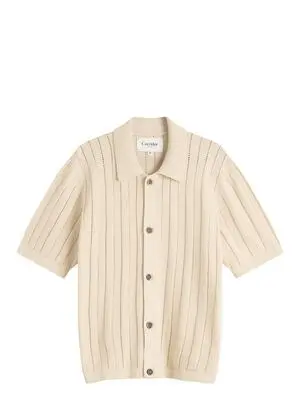 CORRIDOR Acid Wash Knit Shirt - Neutrals