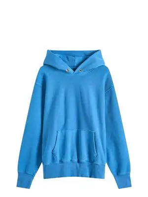 LES TIEN Heavyweight Hoodie - Washed Electric Blue