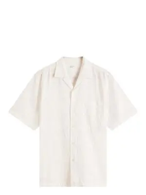 Universal Works Deffe Self Stripe Minari Shirt - Ecru