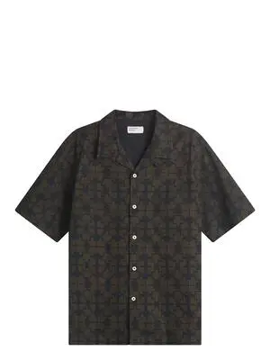 Universal Works Milta Print Road Shirt - Navy