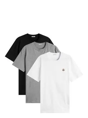 Moncler 3-pack Short Sleeve T-shirts - Multi