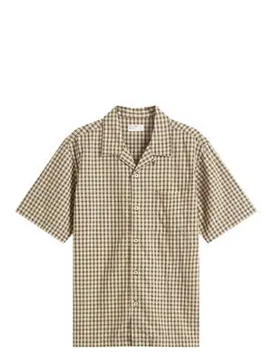 Universal Works Dobby Check Road Shirt - Olive