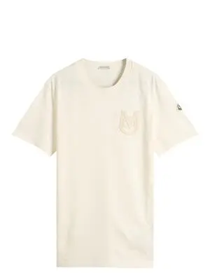 Moncler Short Sleeve Logo T-shirt - White