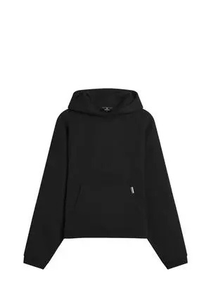 REPRESENT Initial Boxy Hoodie - Black