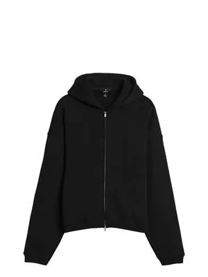 REPRESENT Initial Boxy Zip Hoodie - Black