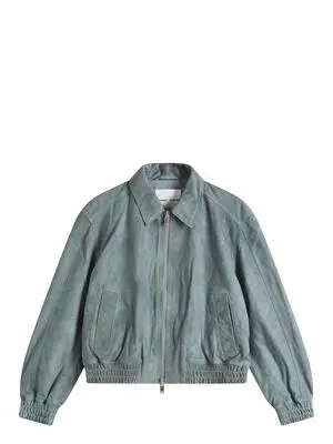 SAMSØE SAMSØE Sasaffy Suede Bomber Jacket - Surf Spray