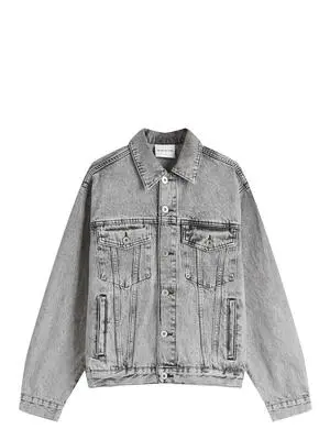 MKI MIYUKI ZOKU Denim Trucker Jacket - Washed Black