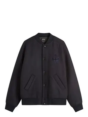 A.p.c. Micka Varsity Jacket - Dark Navy