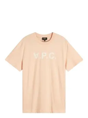 A.p.c. Vpc Logo T-shirt - Peach/white