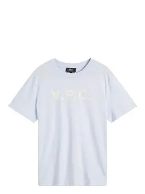 A.p.c. Vpc Logo T-shirt - Sky Blue/white