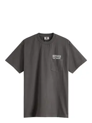 SERVICE WORKS Nourish Pocket T-shirt - Charcoal