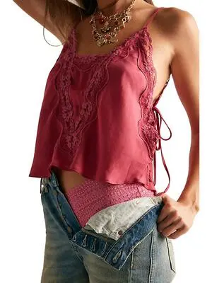 Free People Someone Like You Cami Rosy Apple