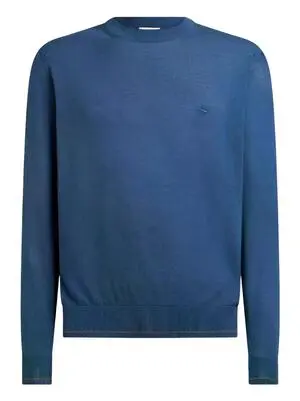 Etro Crew-neck Knitted Jumper - Blue