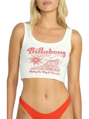 BILLABONG Cotton Graphic Tank - Salt Crystal