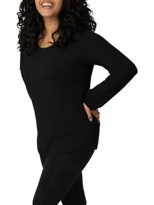 KINDRED BRAVELY Maternity & Nursing Long Sleeve T-shirt - Black