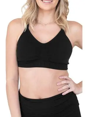 KINDRED BRAVELY Sublime Hands-free Pumping & Nursing Sports Brasizing Available In B-d Cup - Black