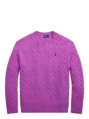 Polo Ralph Lauren Cable-Knit Sweater Purple