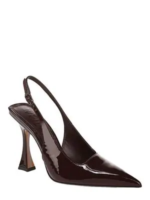 Sam Edelman Odette Slingback Pumps - Rich Chocolate Patent