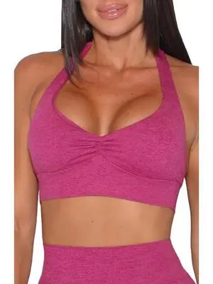 BOMBSHELL SPORTSWEAR Backless Bra - Fuchsia