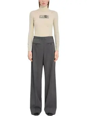 MAISON MARGIELA High-waisted Trousers - Grey