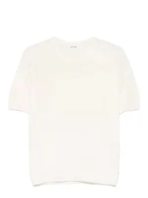 Soft Goat Cashmere T-shirt - Neutrals