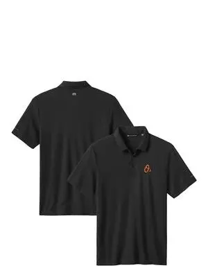 Travis Mathew Baltimore Orioles Playoff Pitch Tri-blend Polo - Black