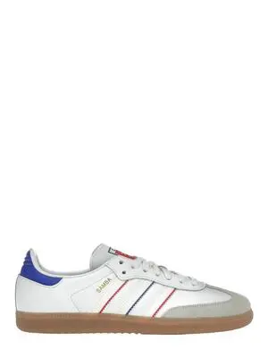 Adidas Samba Olympique Lyonnais Sneakers - Footwear White/lucid Blue/pure Ruby