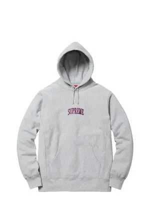 Supreme Glitter Arc Hooded Sweatshirt - Grey