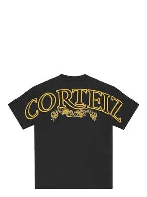 CORTEIZ Royale Heavyweight Tee Shirt - Black/yellow
