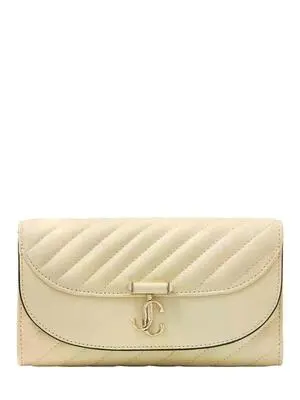 JIMMY CHOO Quilted Leather Wallet - Yellow