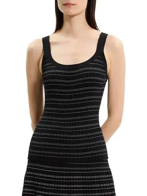 THEORY Stripe Rib Tank