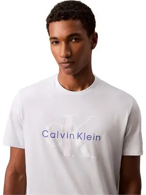 Calvin Klein Monologo Crewneck T-shirt Skywriting