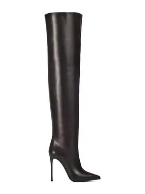 LE SILLA Eva 120mm Over-the-knee Boots - Brown