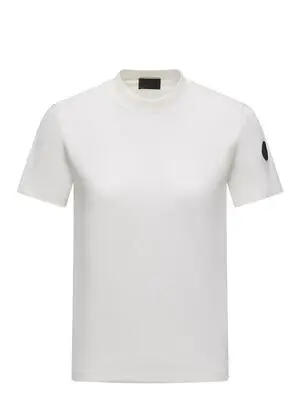 Moncler Pleated Back Cotton T-shirt - White