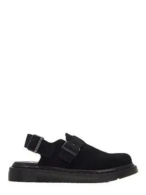 Dr. Martens Jorge Buckled Suede Slip-on - Black