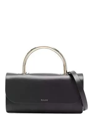 SALCE Small Leather Tote - Black